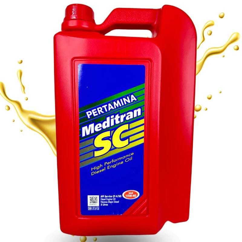 Jual OLI PERTAMINA MEDITRAN SC SAE 15W-40 5 LITER | Shopee Indonesia