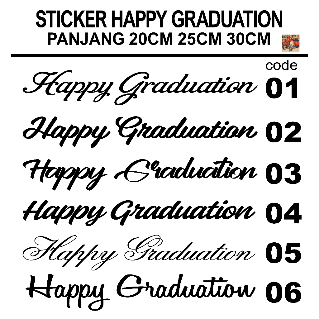 Jual Stiker Balon PVC Happy Graduation – Siap Tempel, Praktis & Meriah ...