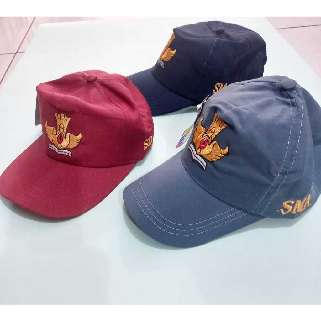 Jual TOPI ANAK SEKOLAH / TOPI SD SMP SMA PRAMUKA / READY MAKASSAR ...