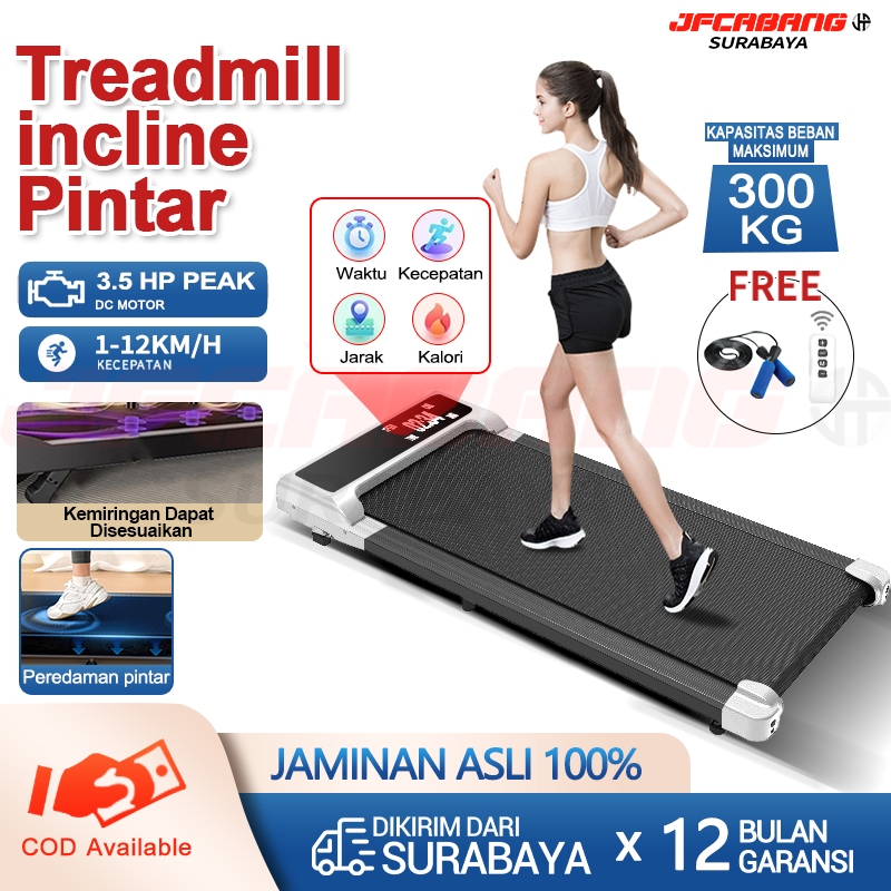 Jual Treadmill dengan Kemiringan/alat treadmill/treadmill elektrik low ...