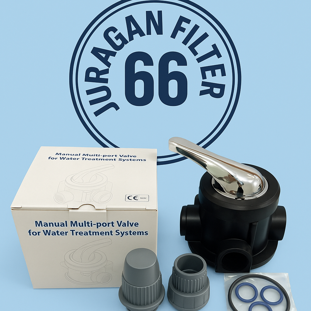 Jual 3 WAY VALVE FILTER - KEPALA TABUNG FRP 1054 1354Kepala 3 way untuk ...