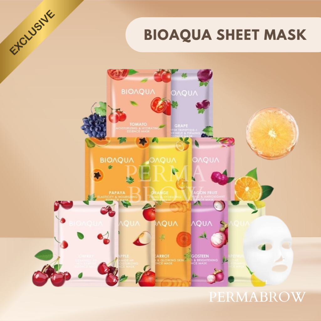Jual BIOAQUA Sheet Mask Hydrating Essence Face Mask Brightening Moisturizing Skin Care Anti ...