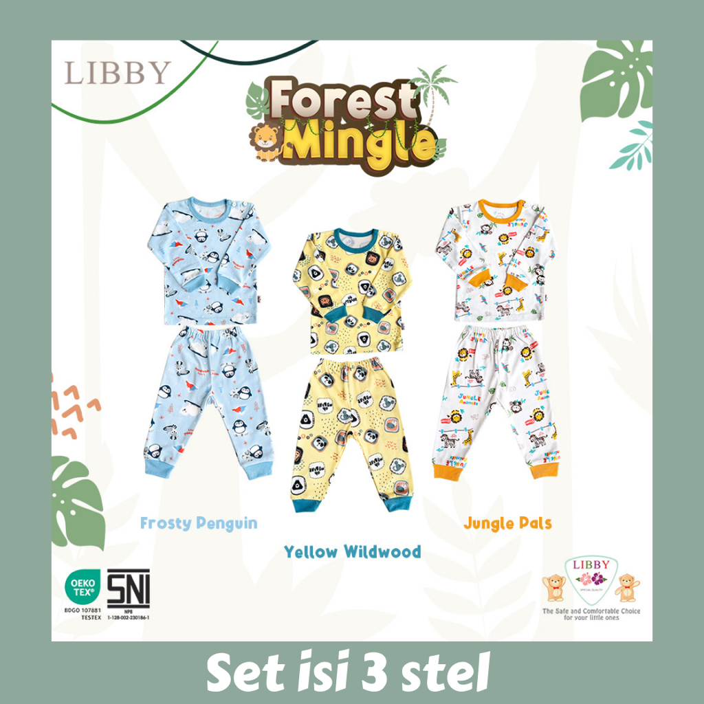 Jual Libby Forest Mingle/Playtime Stories/Zany Treetops/Hazel Glaze/Lively Vibes - Setelan ...