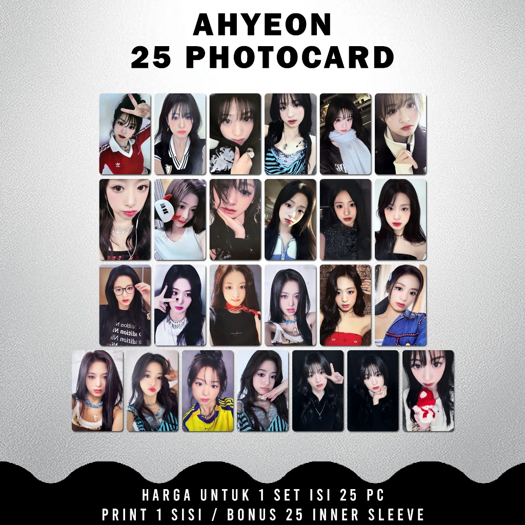 Jual 25 PHOTOCARD BABYMONSTER SELCA UNOFFICIAL SET | Shopee Indonesia