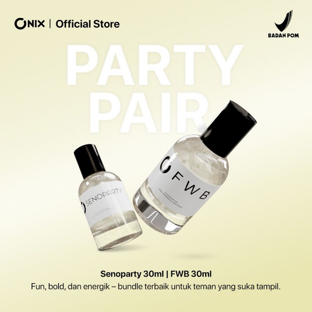 Jual Paket Party Pair by ONIX Fragrance | Senoparty 30ml + FWB 30ml Eau ...