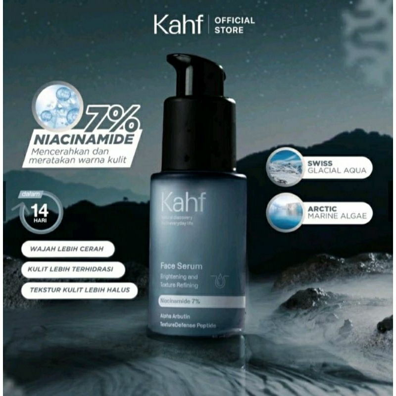 Jual Kahf Brightening and Texture Refining Face Serum 35 ml Wajah Pria ...