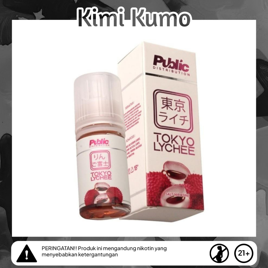 Jual LIQUID TOKYO LYCHEE SALT NIC 30ML ORIGINAL BY PUBLIC | Shopee ...