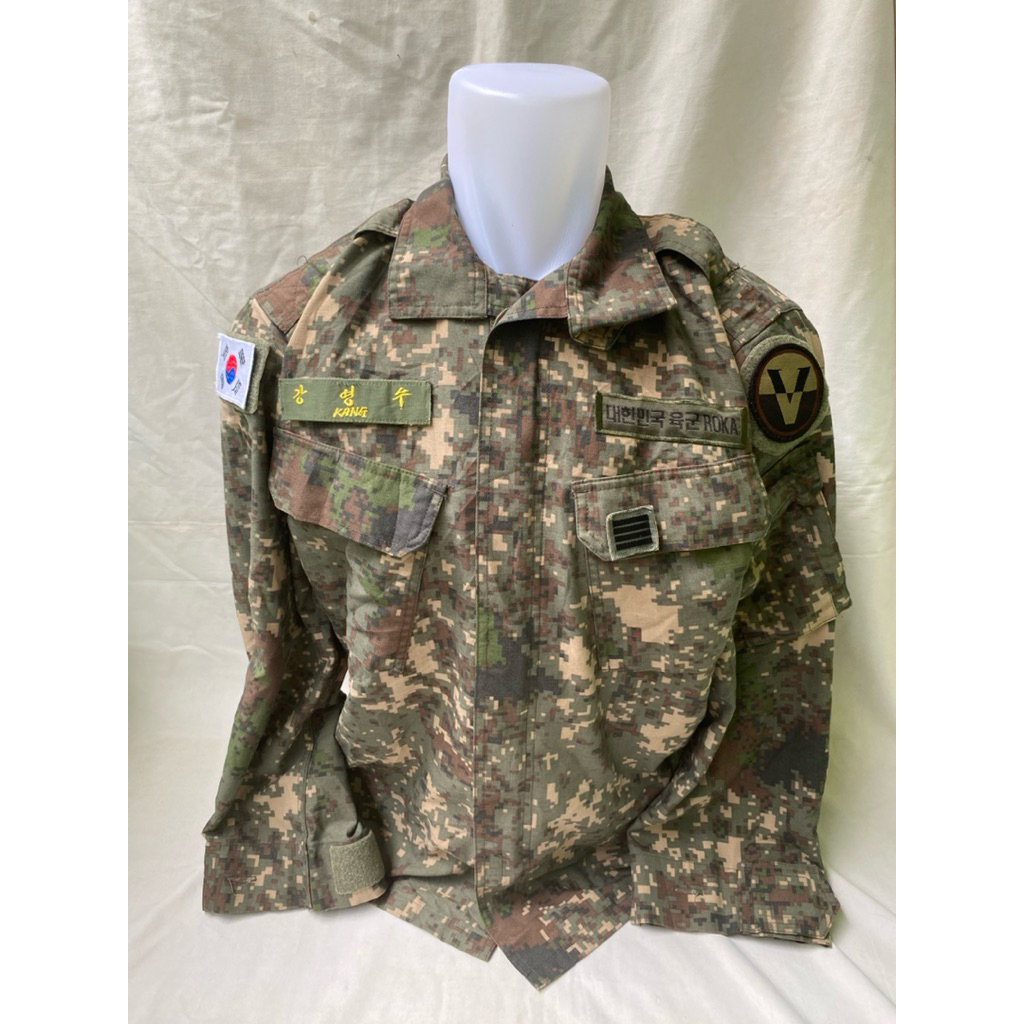 Jual Kemeja BDU Camo loreng digital Granit ROKA Korea Army Full Patch ...