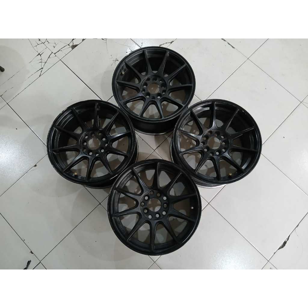 Jual VELG MOBIL RACING HSR SHINJUKU RING 15 LEBAR 7 LUBANG BAUT PCD 5X100 5X114 ET25 | Shopee ...