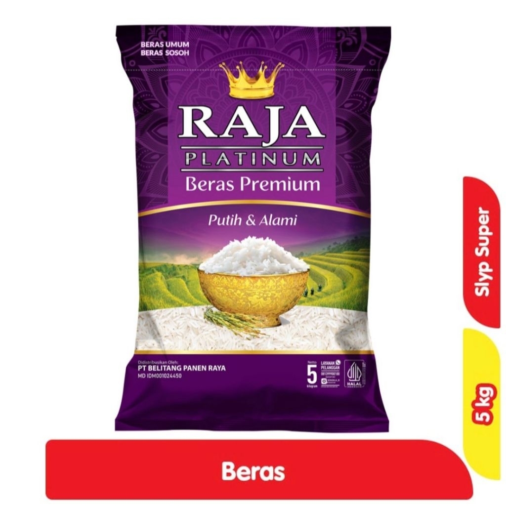 Jual Beras Raja Platinum 5kg | Shopee Indonesia