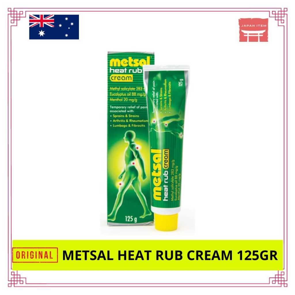 Jual Metsal Heat Rub Cream 125 gr nyeri otot / sendi/ rematik AUSTRALIA ...