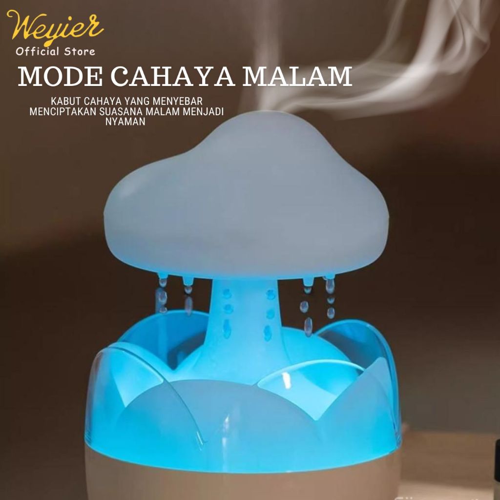 Jual Rain Cloud Humidifier lampu kamar Hiasan kamar estetik - Hadiah ...