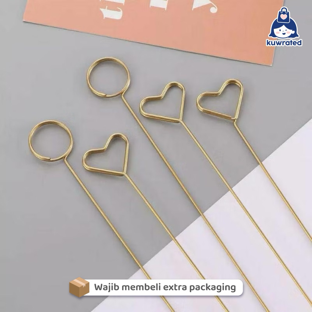 Jual Stick Kartu Ucapan Besi Gold Stick Card Kartu Ucapan Buket Bunga ...