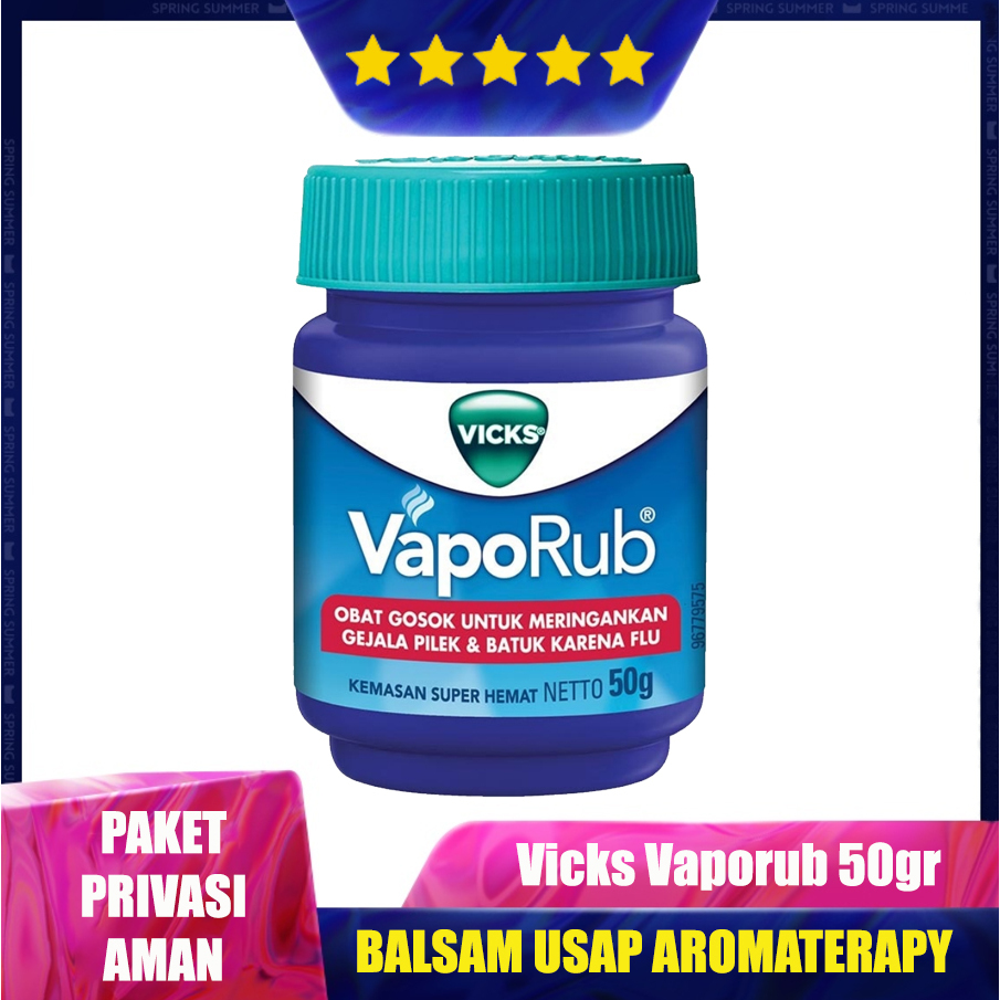 Jual Vicks Vaporub 50gr Ukuran Besar | Balsam Usap Oles Untuk Masuk ...
