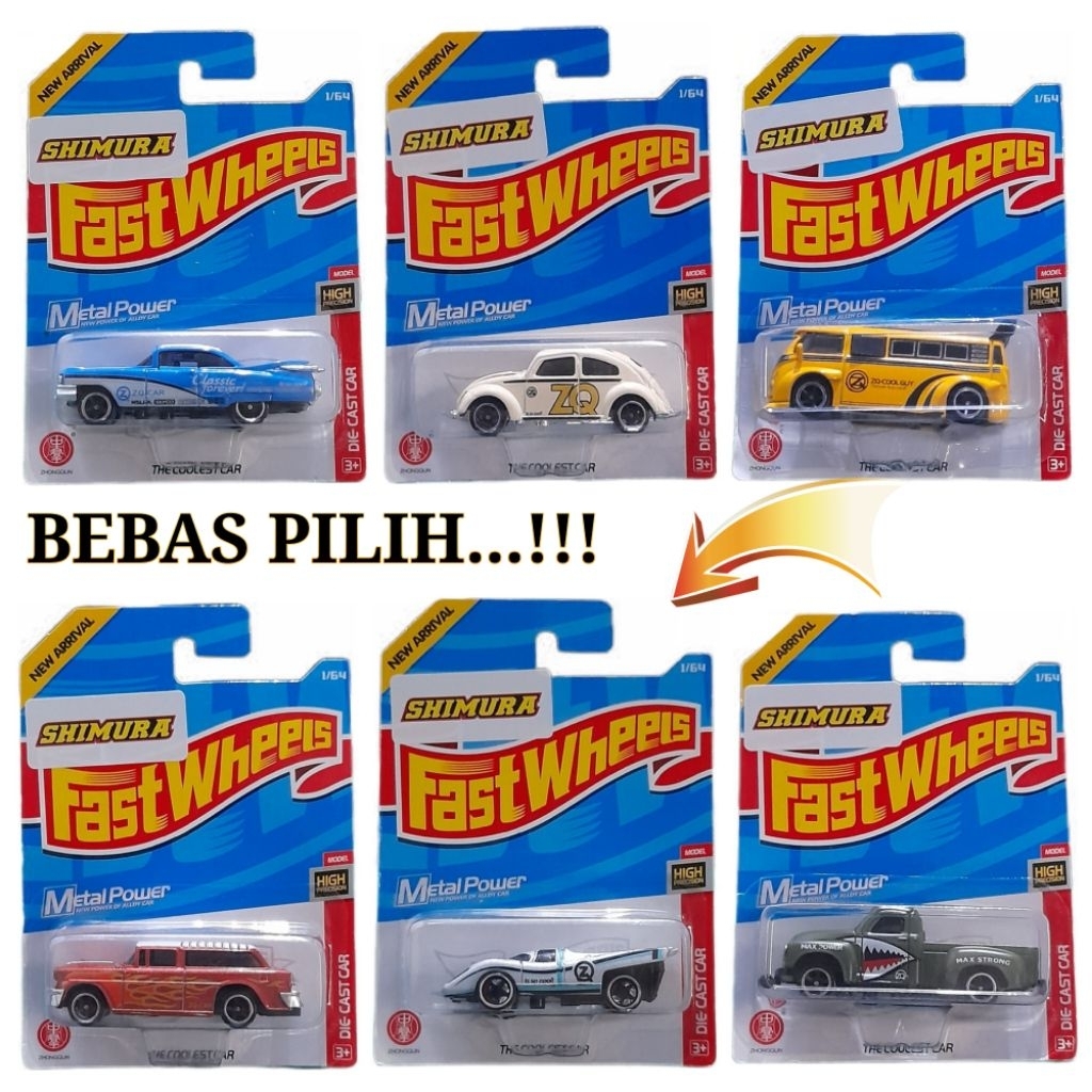 Jual [ BUKAN HOT WHEELS ] MAINAN MOBIL DIE CAST FAST WHEELS VOLKSWAGEN ...