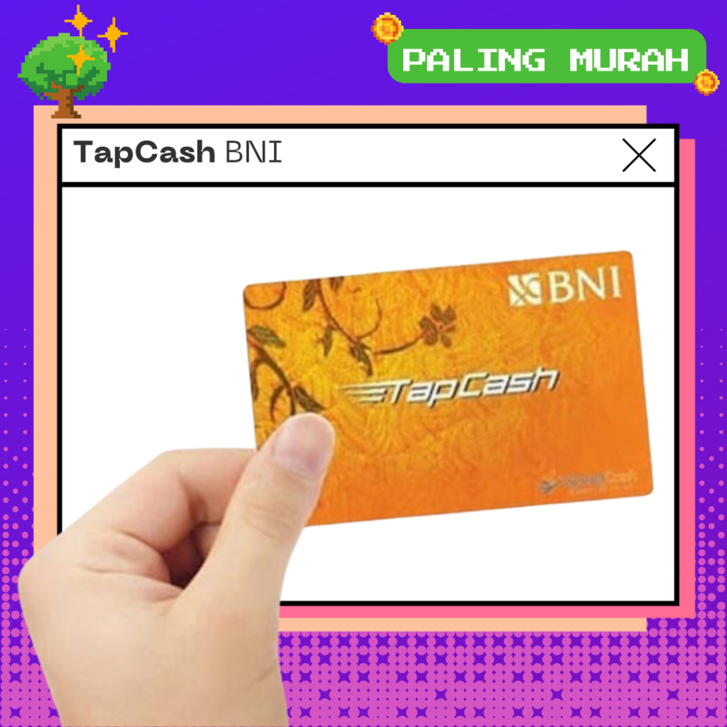 Jual TapCash BNI Wondr Original Tap Cash emoney e-money e-toll NFC # ...