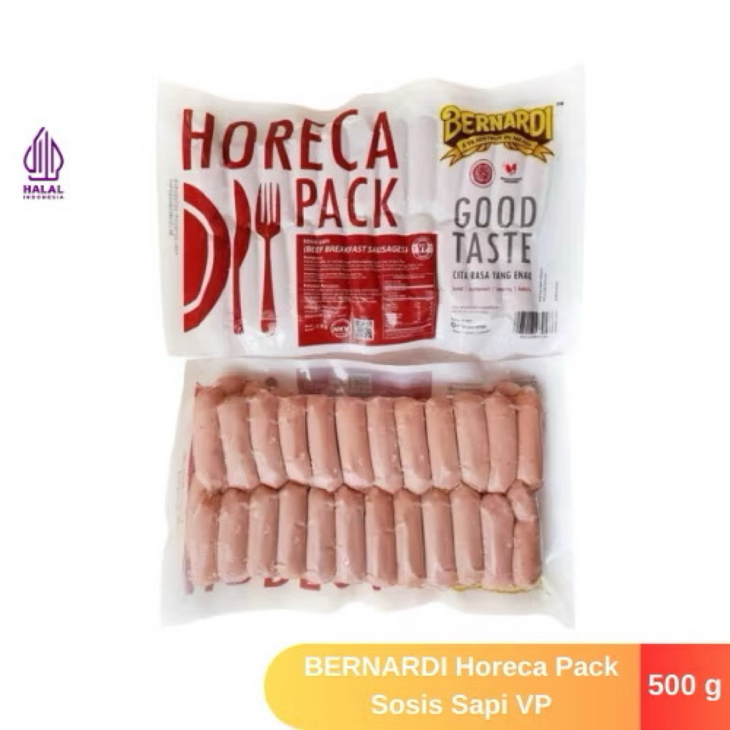 Jual Horeca Pack Sosis Sapi / Bernardi Beef Sausage 500gr | Shopee ...