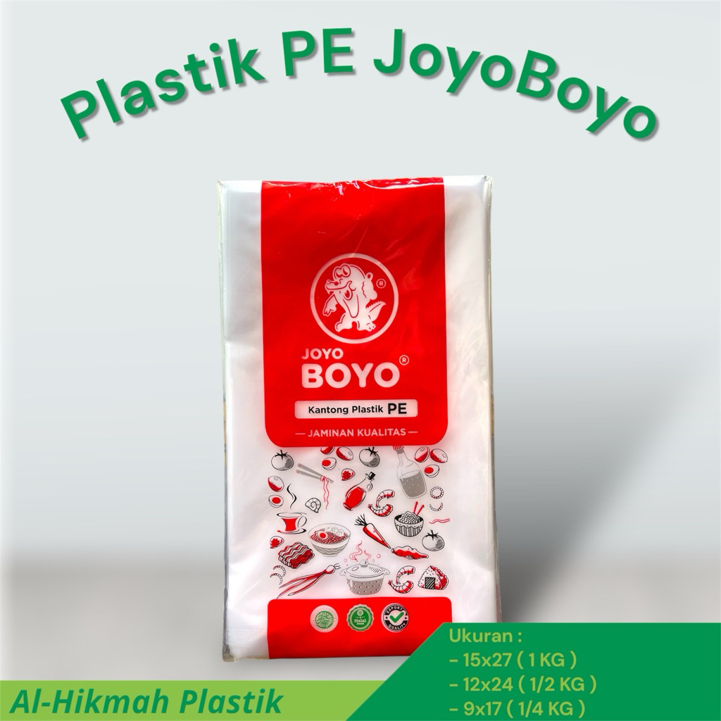 Jual Plastik PE Joyo Boyo Uk. 15x27 , 12x24 , 9x17 | Shopee Indonesia