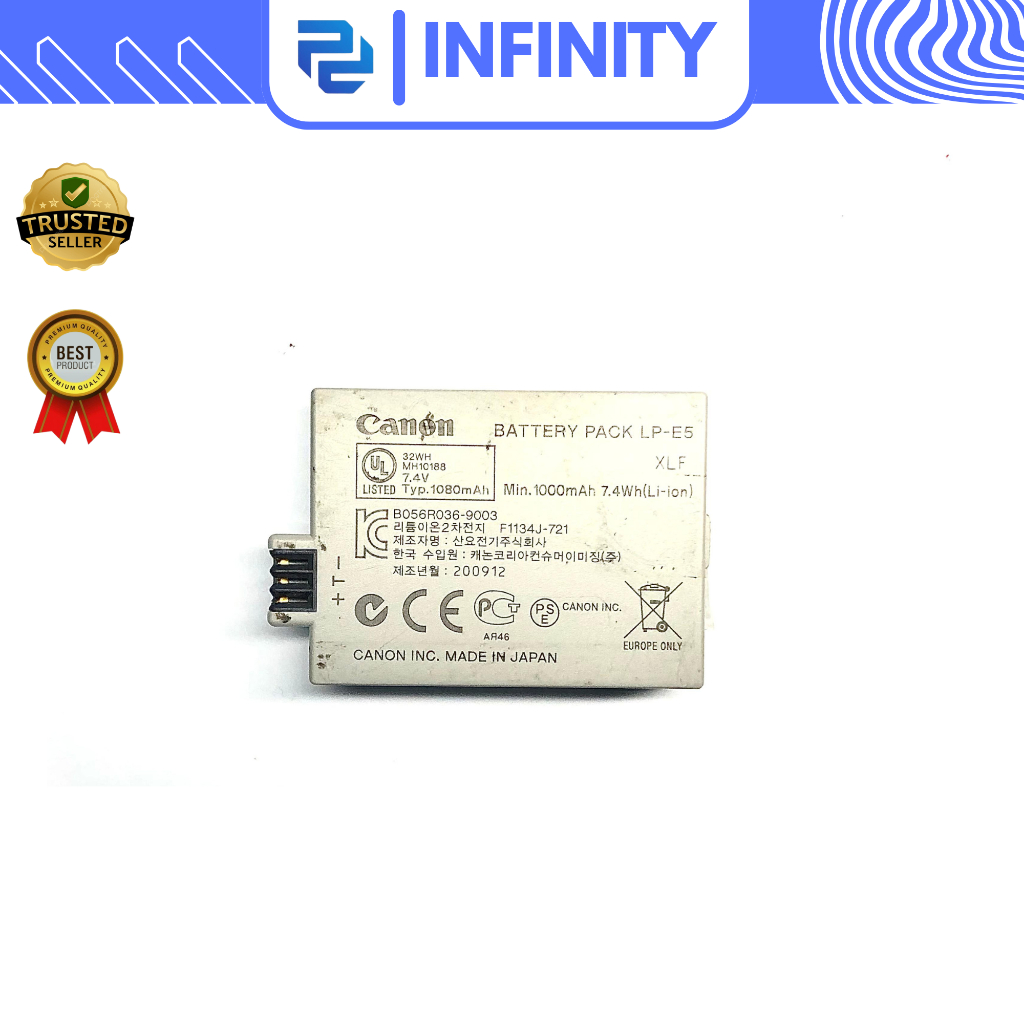 Jual BATERAI CANON LP-E5 BATTERY PACK FOR 1000D/450D/500D | Shopee ...