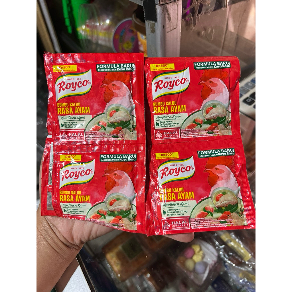 Jual Royco bumbu kaldu Penyedap Rasa Ayam Sapi 1 Renceng isi 12 Sachet ...