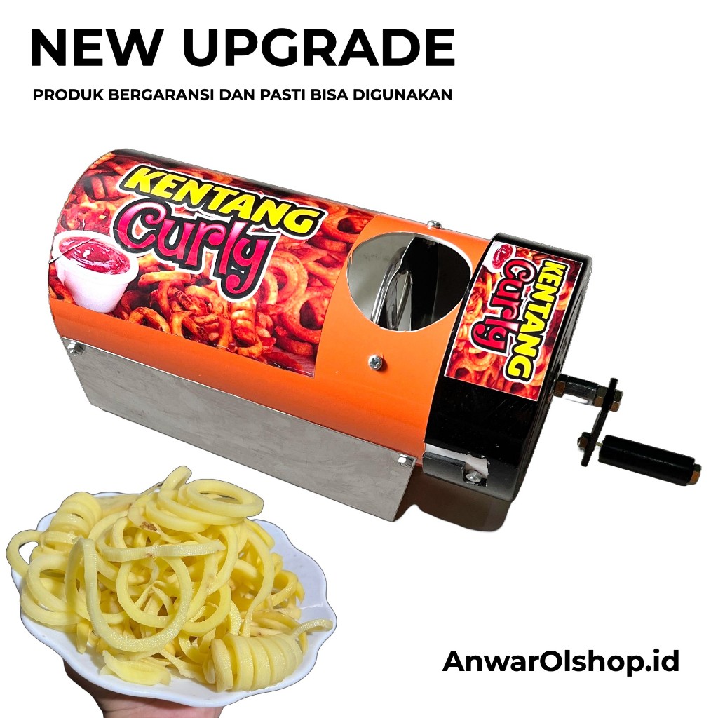 Jual Mesin Potong Kentang Curly Viral Terbaru / Alat Potong Kentang ...