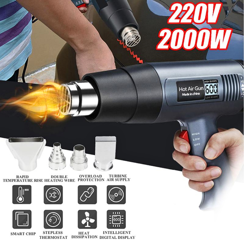 Jual MALL ZHCY Alat Hotgun Heatgun pemanas plastik segel kemasan stiker ...