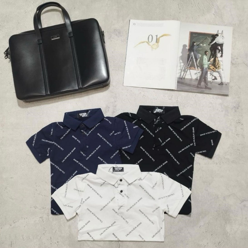 Jual Captain Black Label Kaos Cowok Oblong Pendek Kerah Print Campur 8-12Y | Shopee Indonesia