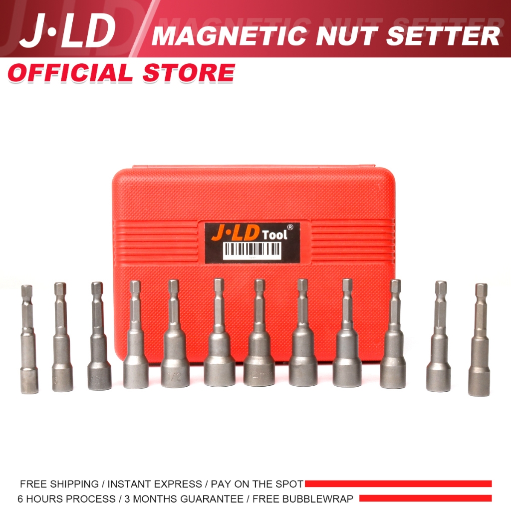 Jual JLD Magnetic Nut Setter 12 in 1 Paket Hemat Bahan Cr-V Metric ...