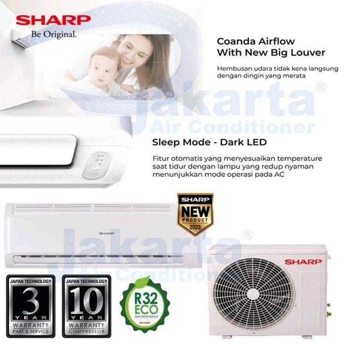 Jual AC SHARP 1 PK AH-A 9 BEY TERMASUK PEMASANGAN / UNIT SAJA | Shopee ...