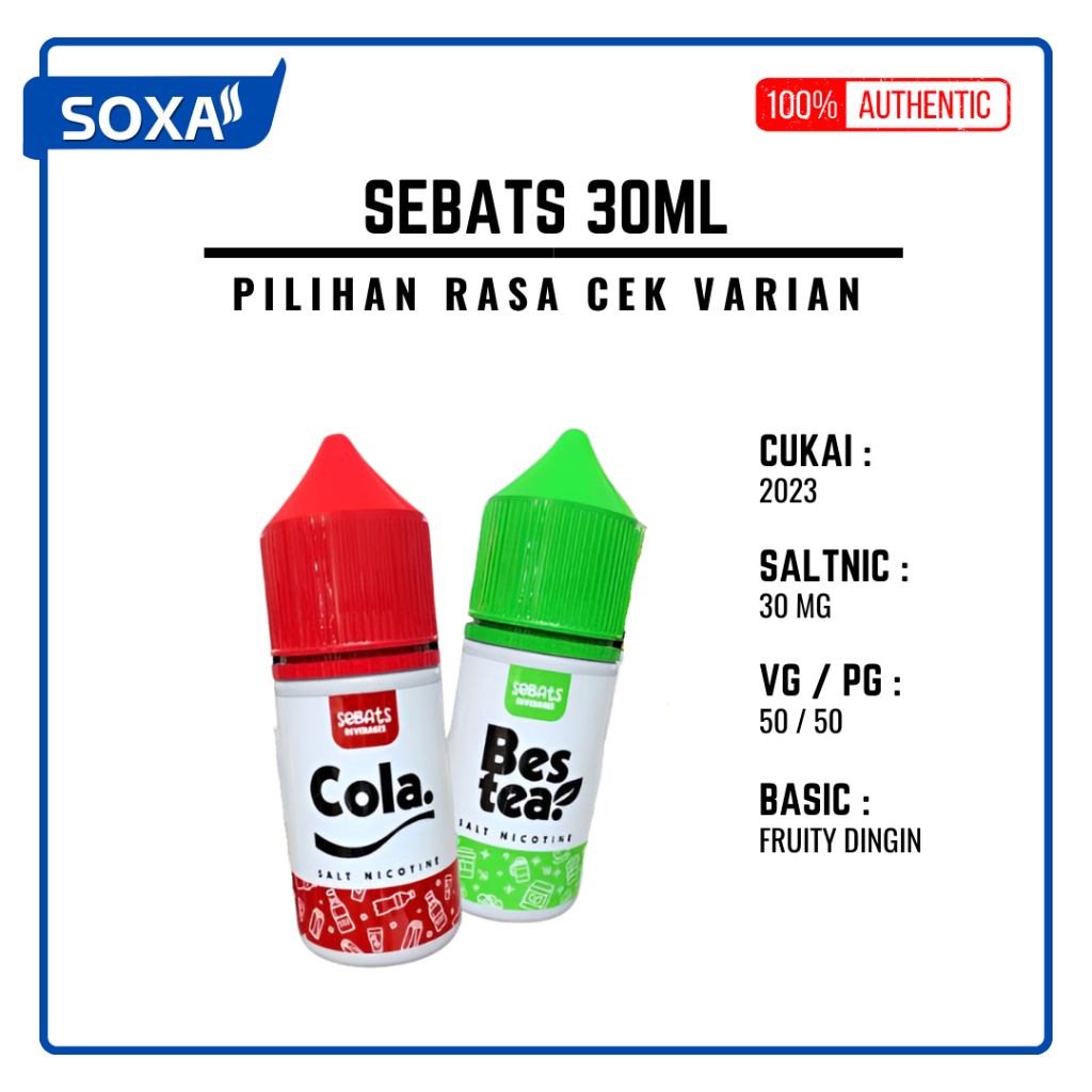 Jual LIQUID SEBATS 30ML SALTNIC 30MG | Shopee Indonesia