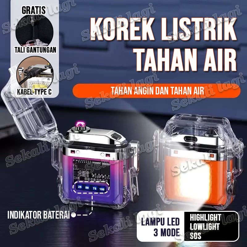 Jual Mini LED Light Torch Senter & Lighter Tahan Air Lebih Ringan ...