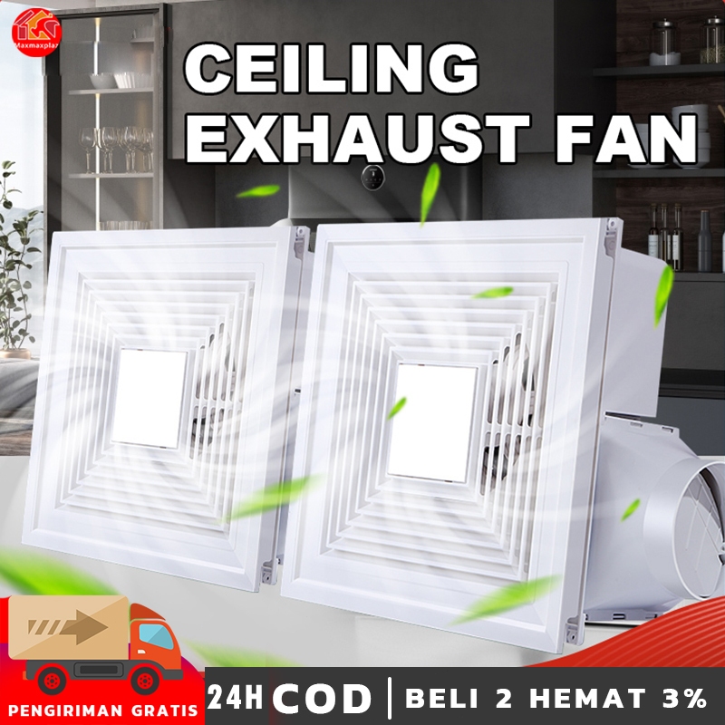 Jual Ducting Exhaust Fan Plafon 12 Inch kipas angin blower atap 10 inch ...