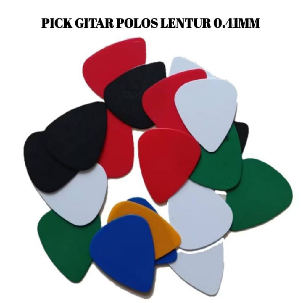 Jual Pick Gitar Polos Lentur 0.41mm | Shopee Indonesia