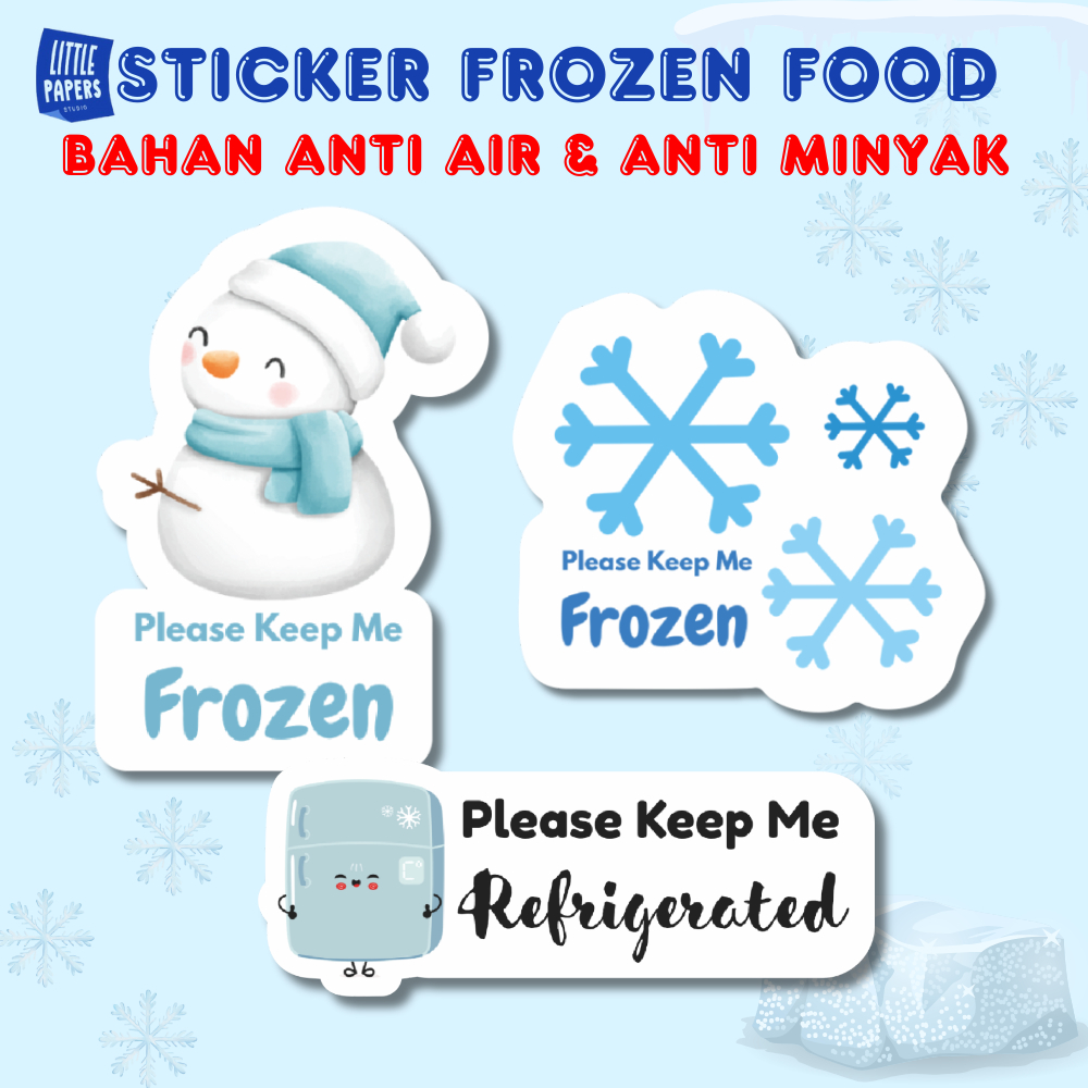 Jual Sticker Frozen Food Label Kemasan Makanan Beku Littlepapers ...