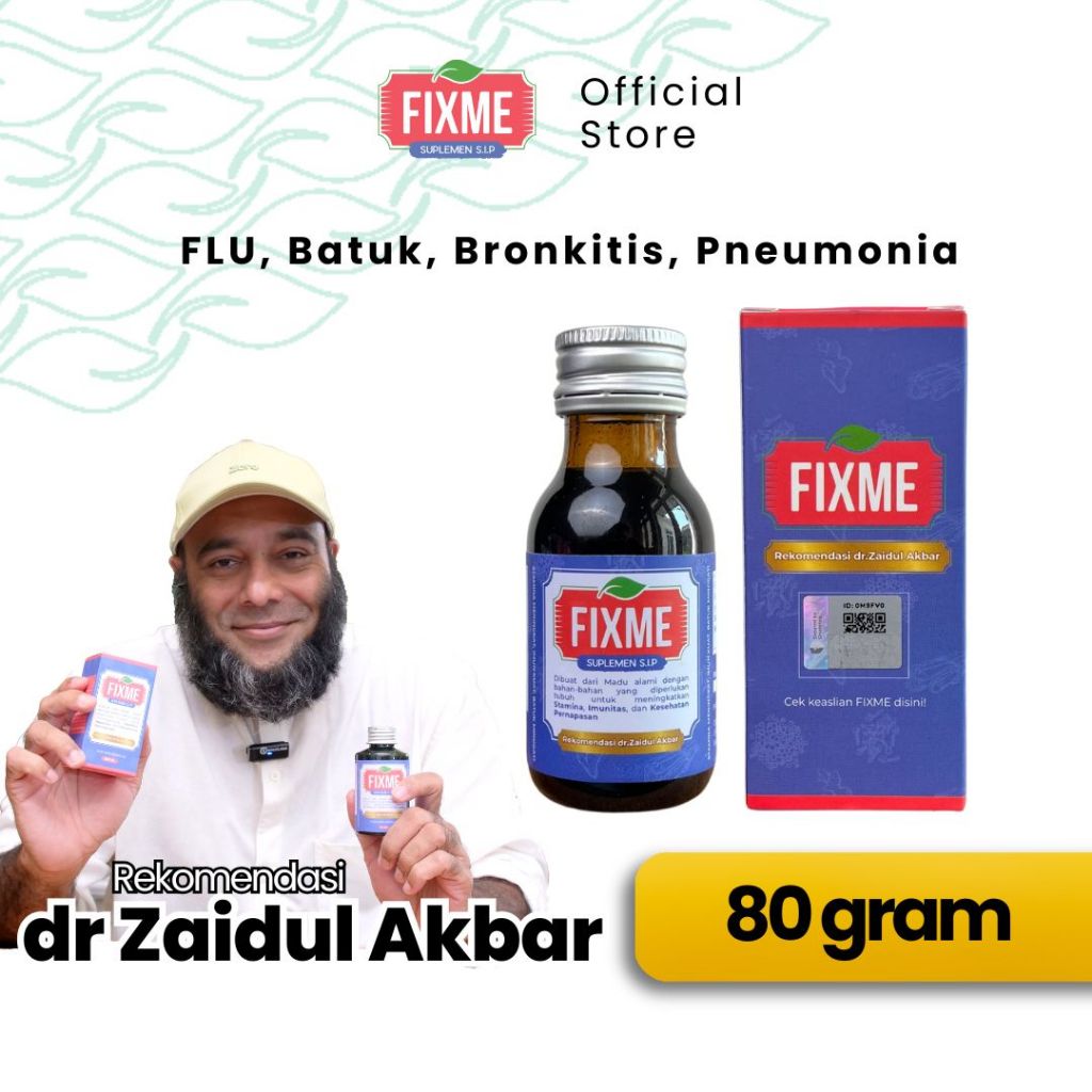 Jual FIXME SUPLEMEN Rekomendasi dr. Zaidul Akbar Starter Pack 80 gram ...