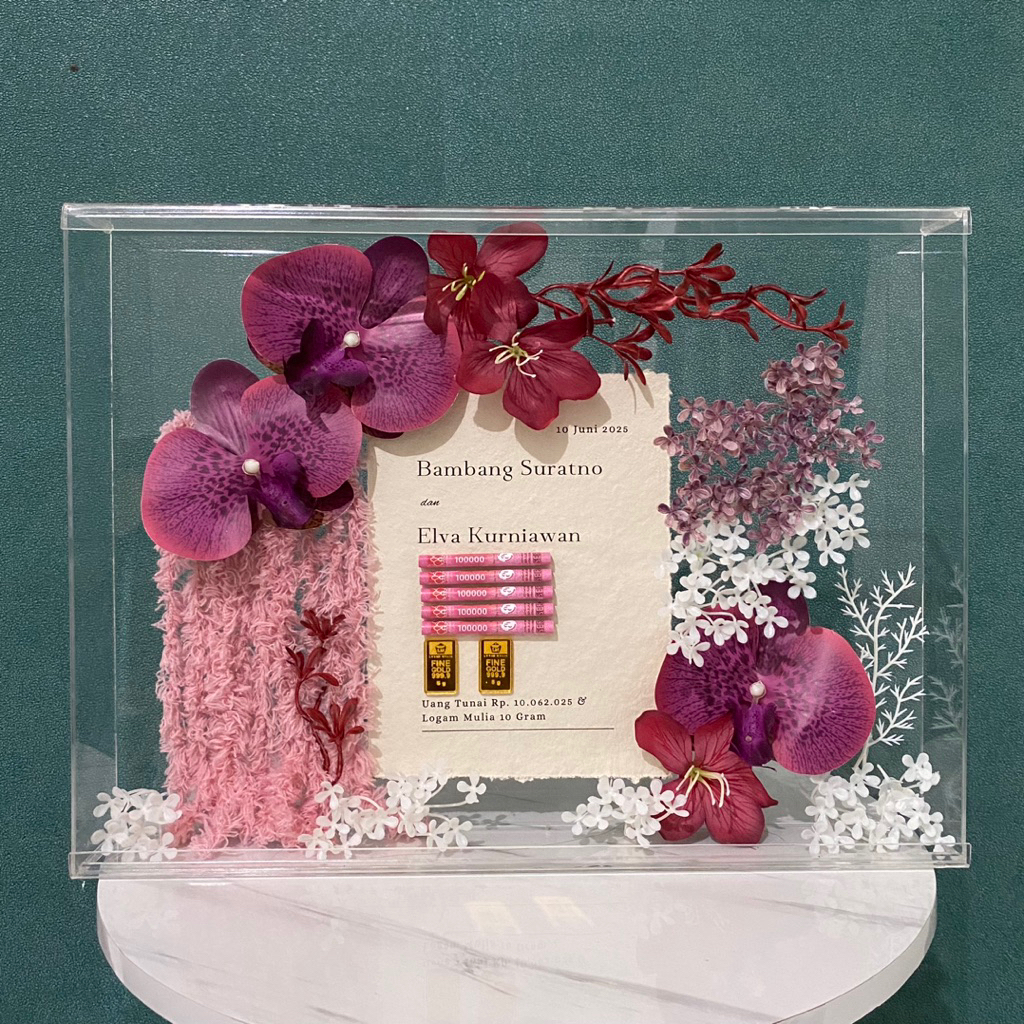 Jual Mahar frame akrilic 30 x 40 Cm series Ao Mahar pernikahan Mahar ...