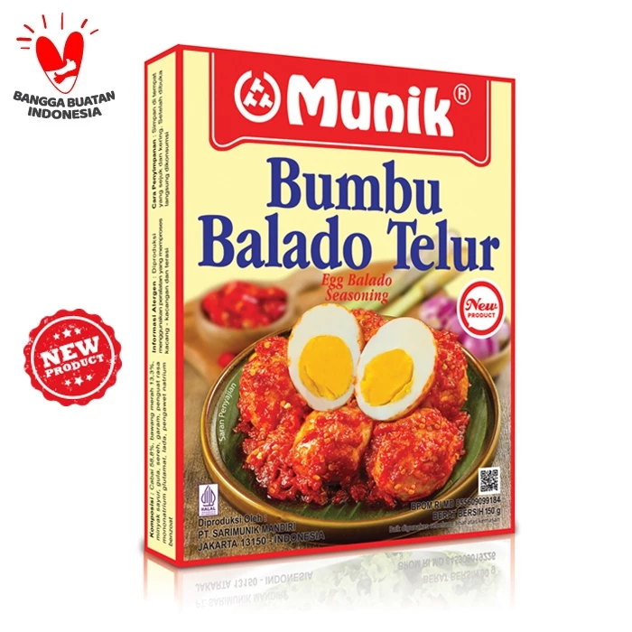Jual Pusapu Bumbu Masak instant Bumbu Munik Balado Telur 150Gr Pasti ...