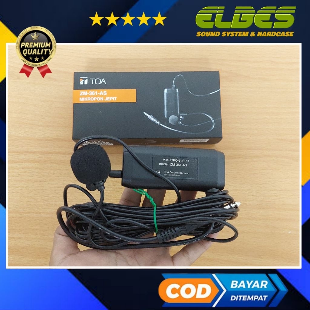 Jual Mic Toa Clip on ZM-361 Original mic kabel super peka | Shopee ...