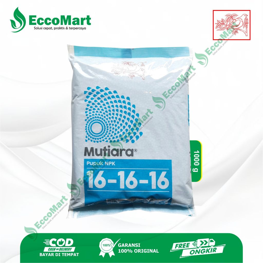 Jual PUPUK NPK MUTIARA 16 16 16 MEROKE KEMASAN PABRIK 1 KG | Shopee Indonesia