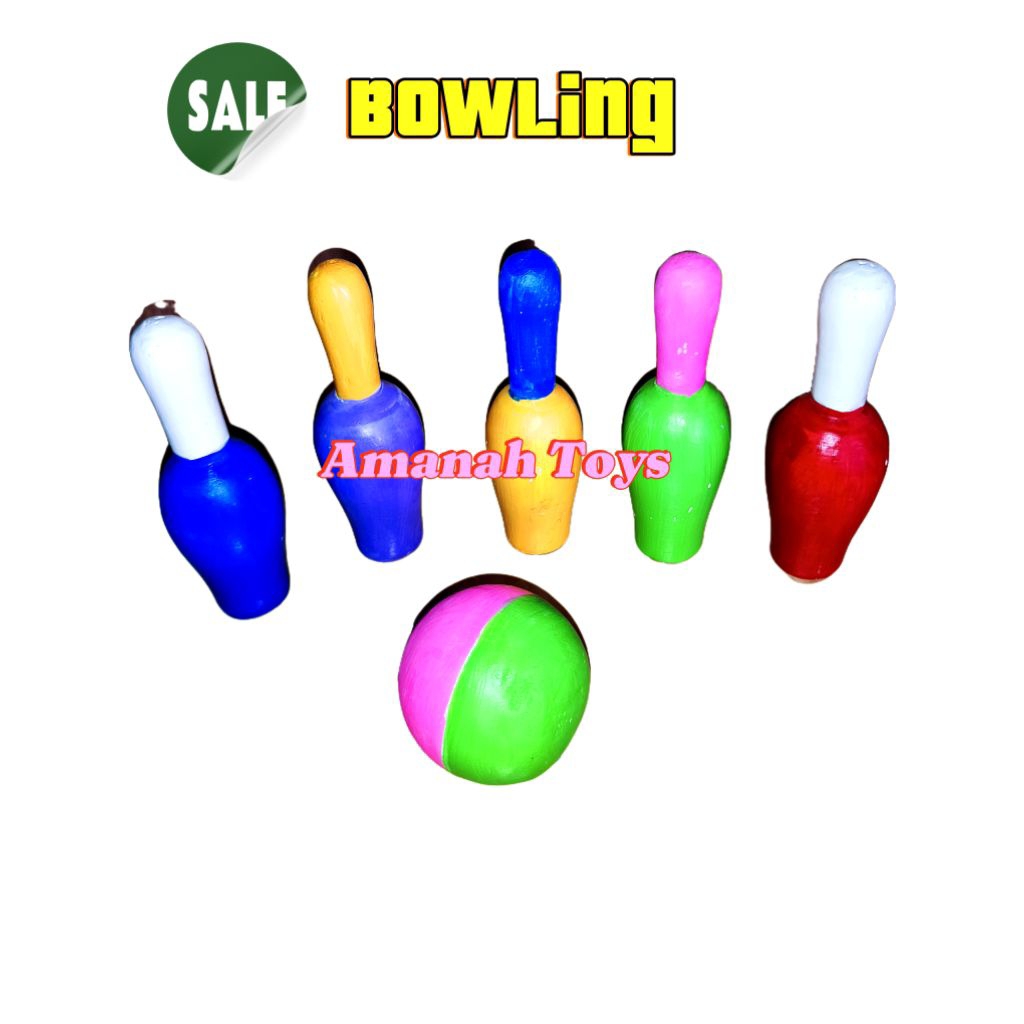Jual Mainan Edukasi Bowling Kayu | Shopee Indonesia