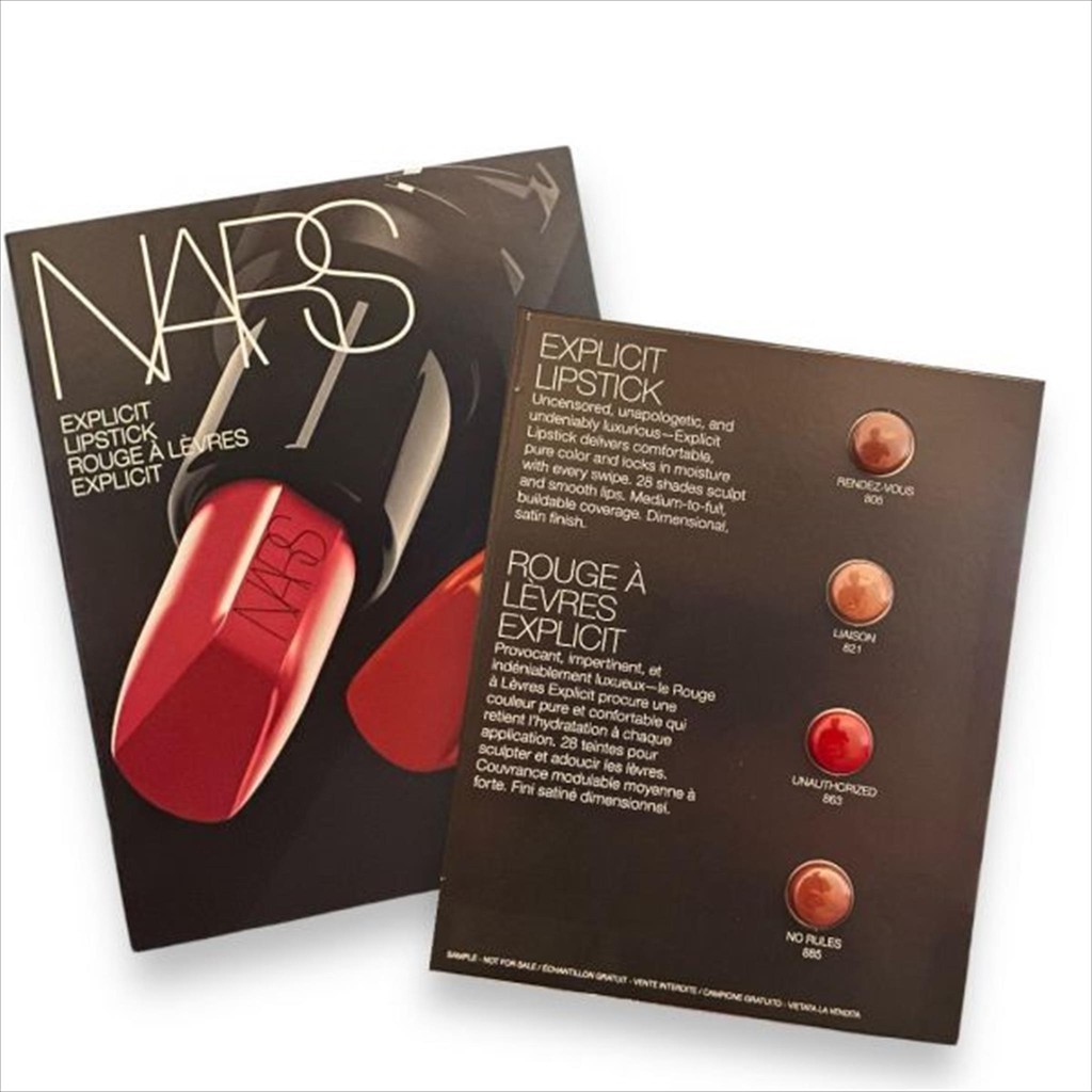 Jual Nars Explicit Lipstick (Sample Card) | Shopee Indonesia