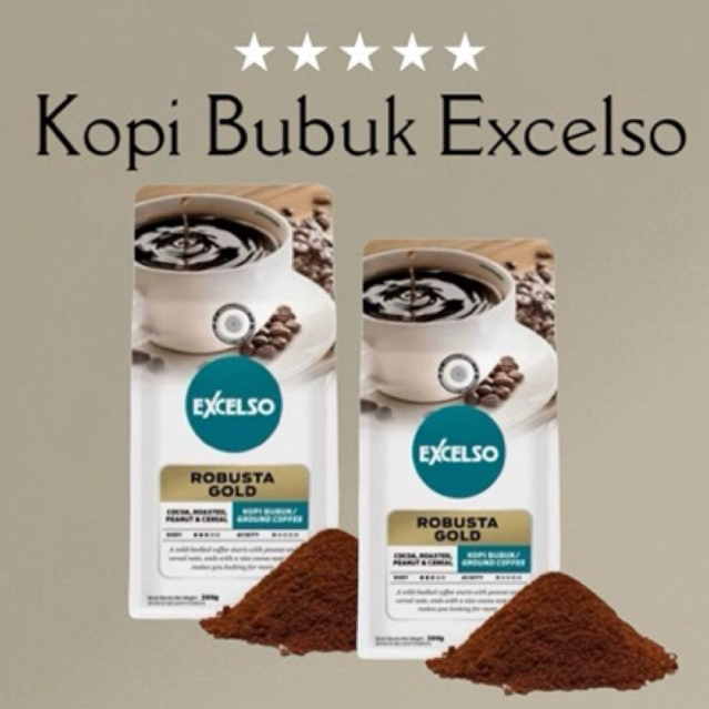 Jual Excelso Kopi Bubuk Robusta Gold- 2pack | Shopee Indonesia
