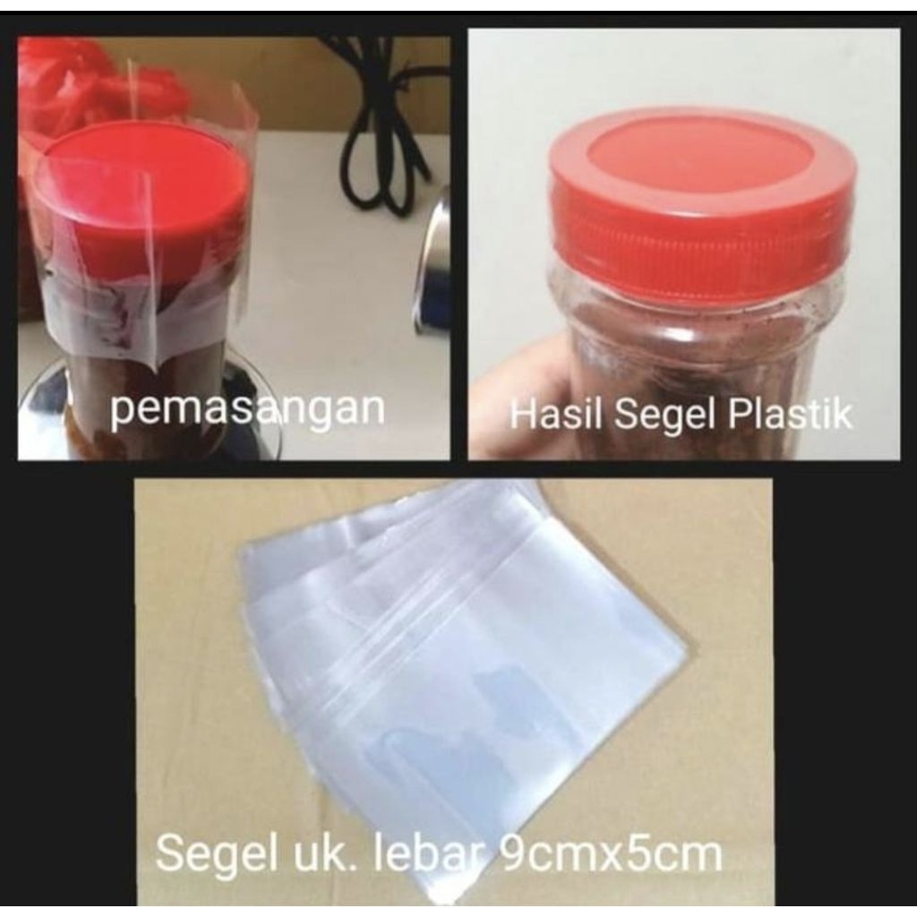 Jual plastik segel botol sambal 150ml plastik segel full dan tutup ...