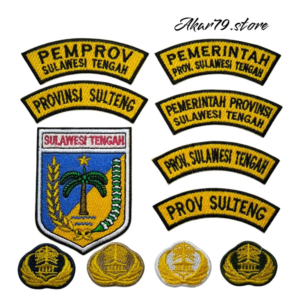 Jual BORDIR ATRIBUT ASN PNS KORPRI LOGO LOKASI PEMERINTAH PROVINSI ...