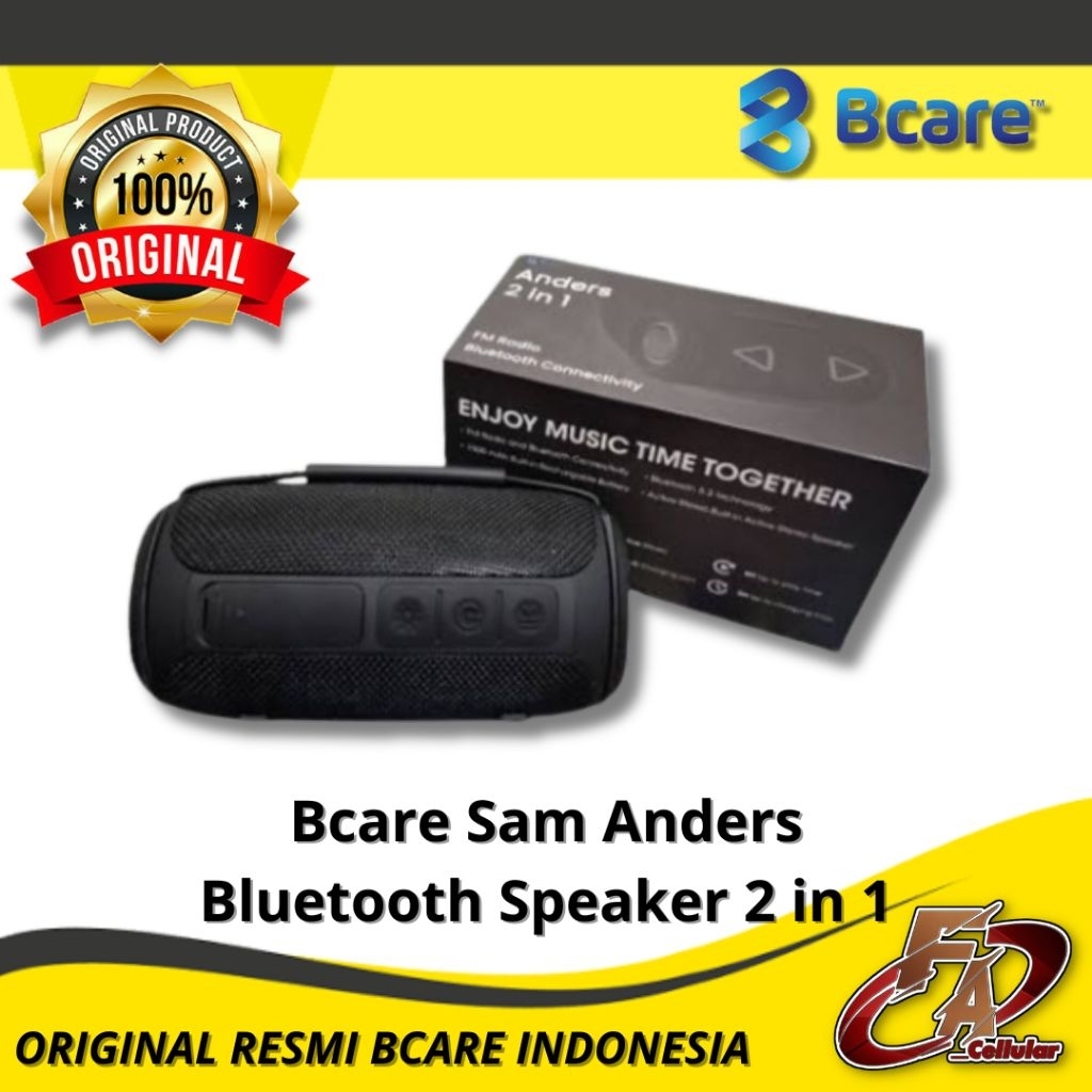 Jual Bcare Sam Anders Bluetooth Speaker 2 in 1 - Original Resmi Bcare Indonesia | Shopee Indonesia