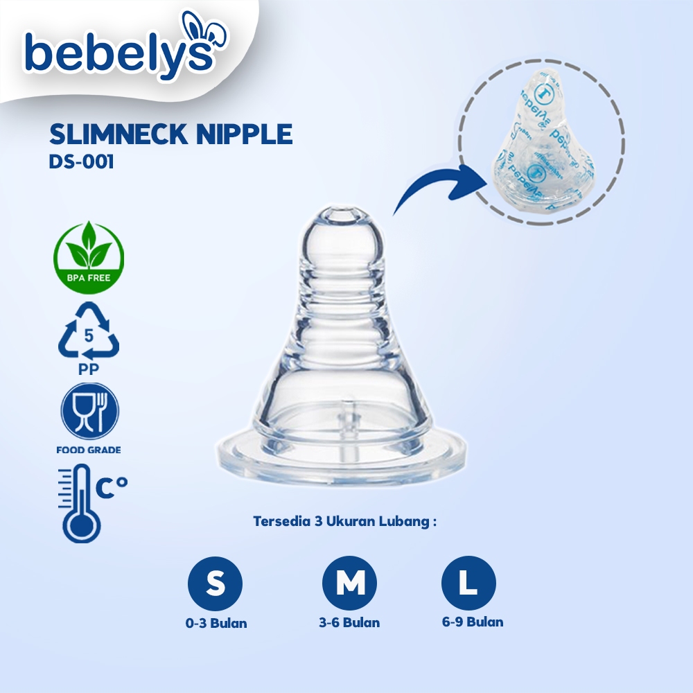 Jual BEBELYS DOT BAYI SLIMNECK NIPPLE / BELLASHOP | Shopee Indonesia