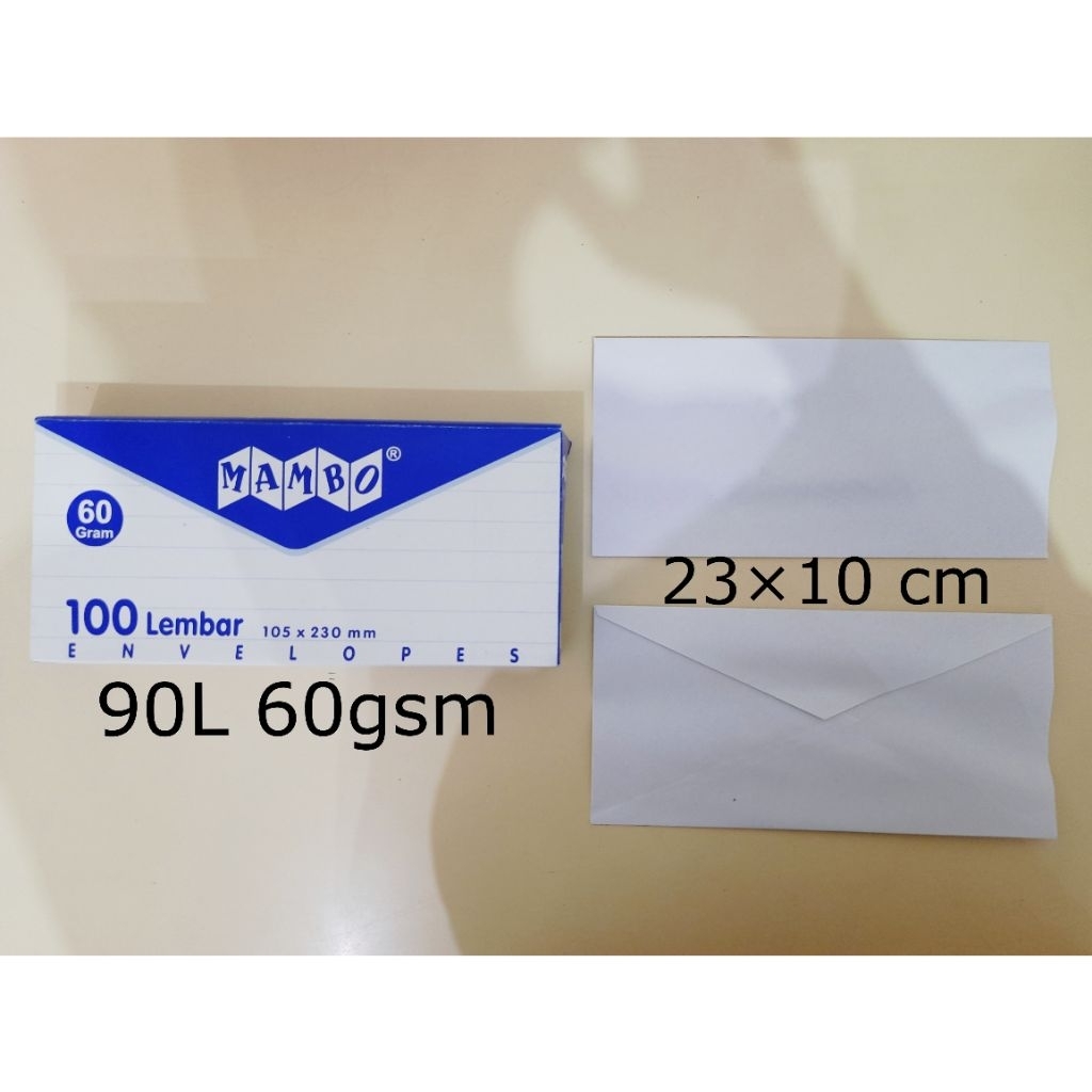 Jual [100 Lembar.] Amplop Mambo Type 90L 60gsm Tanpa lem (Cek Deskripsi ...
