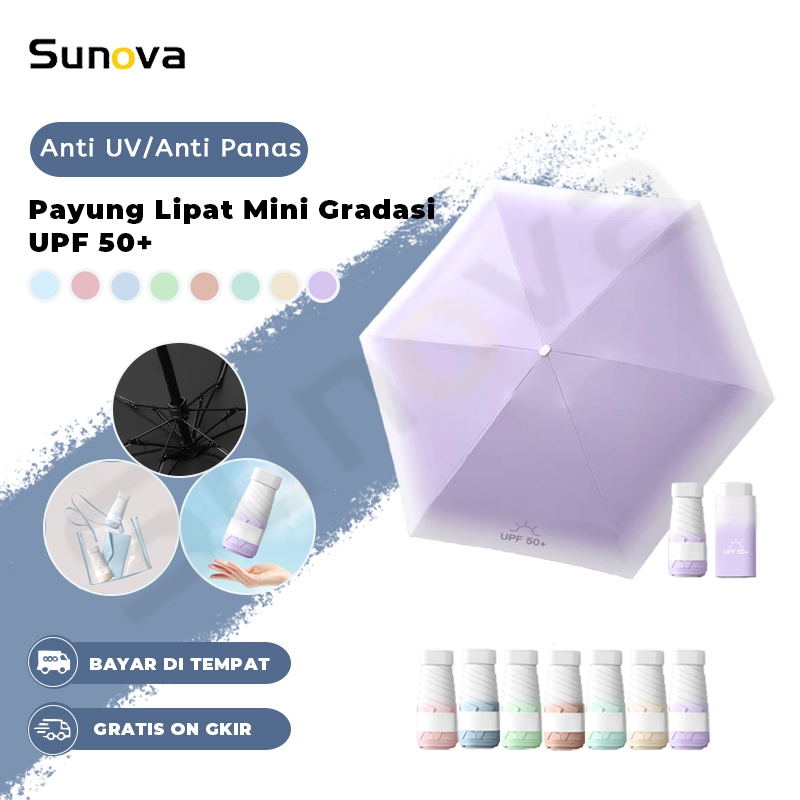 Jual Sunova Payung Lipat UPF 50+ Mini Gradasi Mini Pocket Umbrella ...