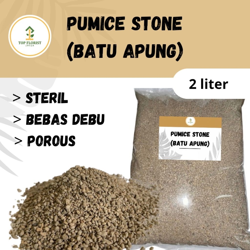 Jual Pumice Stone 1-3 mm 2 Liter (1 kg) Batu Apung Media Tanam Kaktus ...