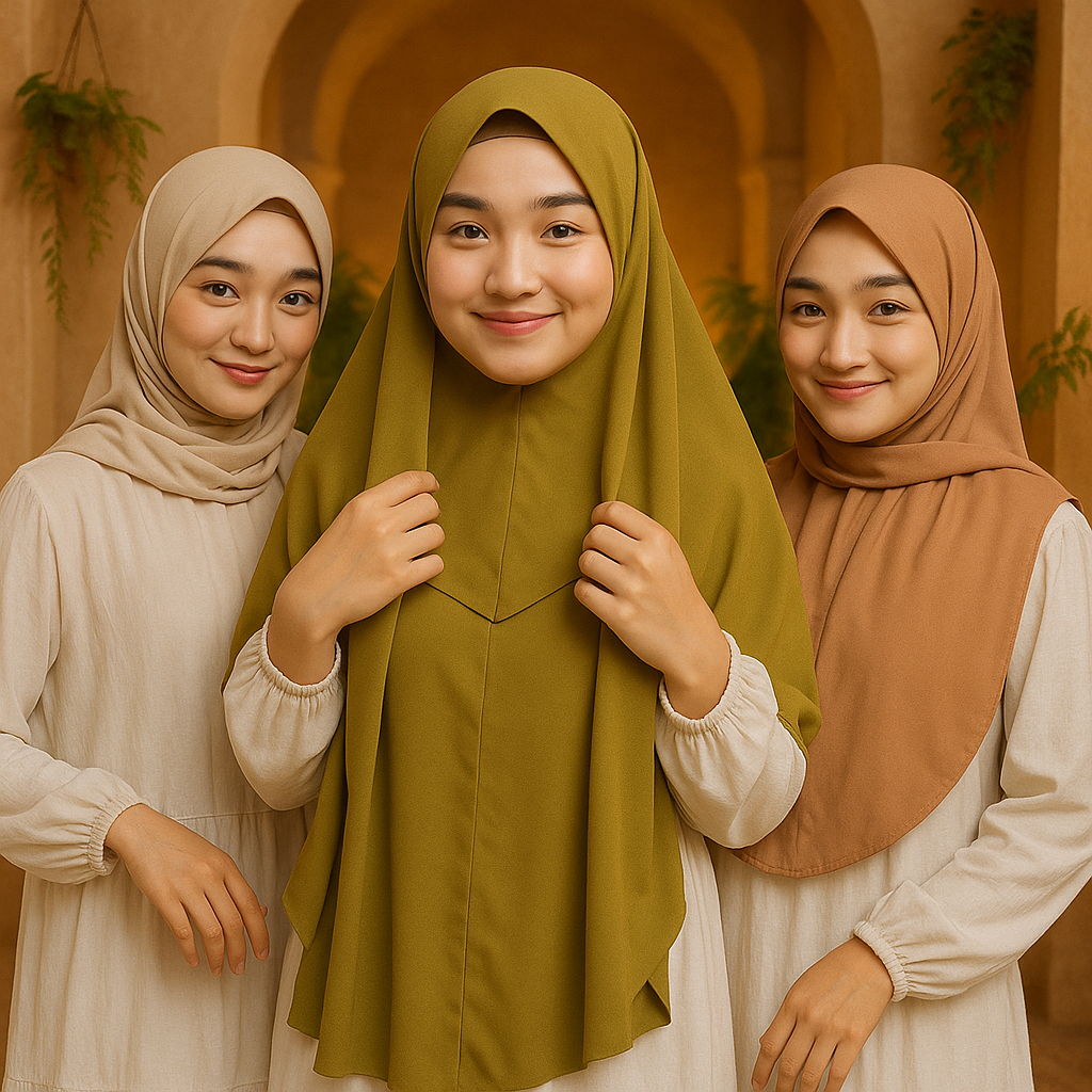 Jual Pashmina Inner Oval Menutup Leher Jersey Premium | Pashmina Instan ...